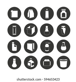 Packaging Icons Stock Vector (Royalty Free) 262972820 | Shutterstock