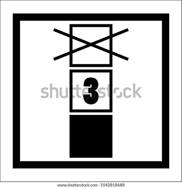 Packaging Pictorial Marking Handling Goods Iso Stock Vector (Royalty ...
