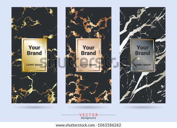 Packaging Product Design Label Stickers Templates Stock Vector (Royalty ...
