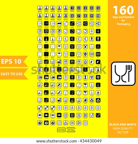 Packaging Symbols Illustration Collection Box Stock Vector (Royalty ...