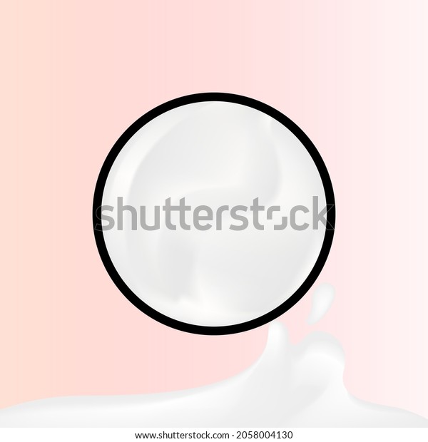 Packaging White Cream Drop Cream On Stock Vector (Royalty Free ...