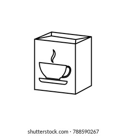 Packet Tea Icon Hypermarket Goods Sale Stock Vector (Royalty Free ...