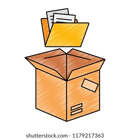 Packing Box Carton Folder Stock Vector (Royalty Free) 1174665847