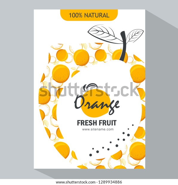 Packing Template Design Orange Vector Illustration Stock Vector ...