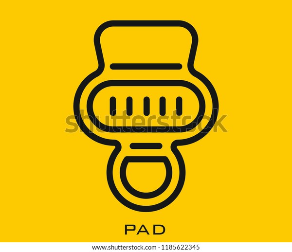 Pad Icon Signs Stock Vector (Royalty Free) 1185622345