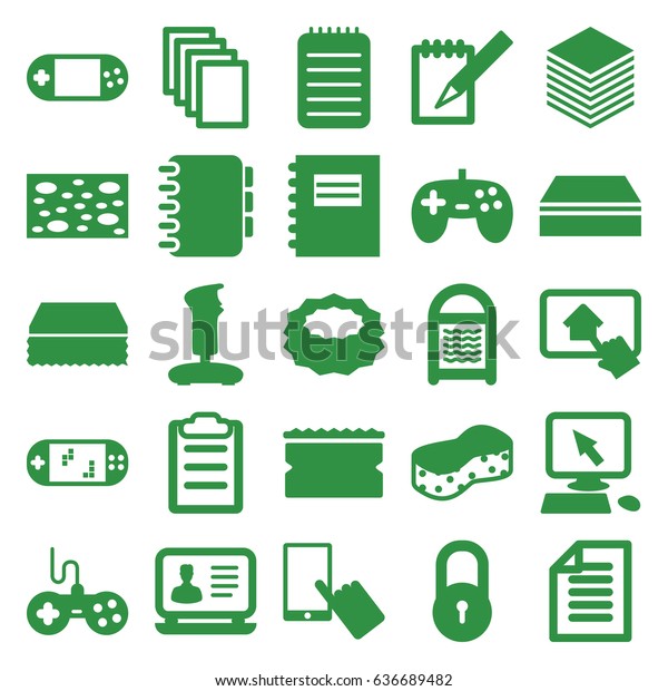 Pad Icons Set Set 25 Pad Stock Vector (Royalty Free) 636689482 ...