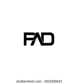 Pad Letter Original Monogram Logo Design: เวกเตอร์สต็อก (ปลอดค่า ...