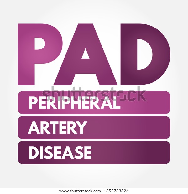 Pad Peripheral Artery Disease Acronym Health Stock Vector (Royalty Free ...