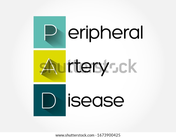 Pad Peripheral Artery Disease Acronym Health Stock Vector (Royalty Free ...