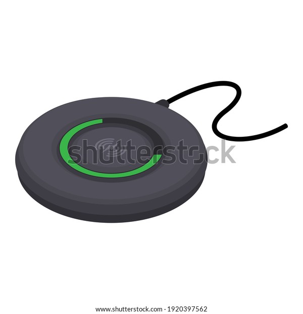 Pad Wireless Charger Icon Isometric Pad Stock Vector (Royalty Free ...