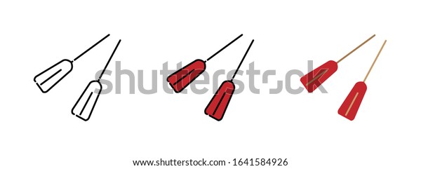 Paddle Boat Icon Set Isolated On Stock Vector (Royalty Free) 1641584926 ...