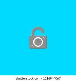 Padlock Clock Logo Design Inspiration Stock Vector (Royalty Free ...