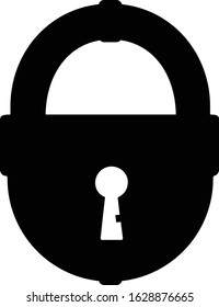 Padlock Gate Silhouette Logo Vector Illustration Stock Vector (Royalty ...