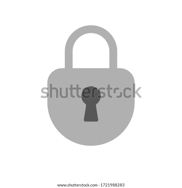 Padlock Icon Symbol Security Safety Lock Stock Vector (Royalty Free ...