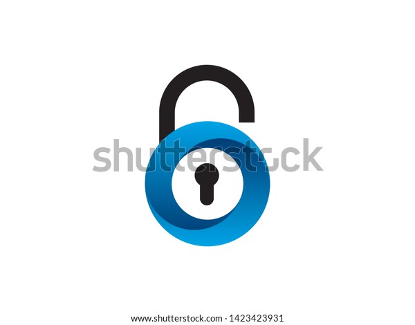 Padlock Logo Template Icon Symbol Stock Vector (Royalty Free ...