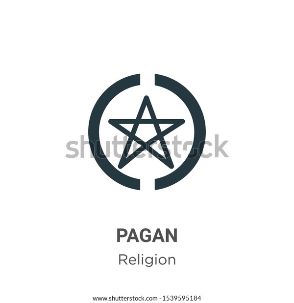 Pagan Vector Icon On White Background Stock Vector (Royalty Free ...