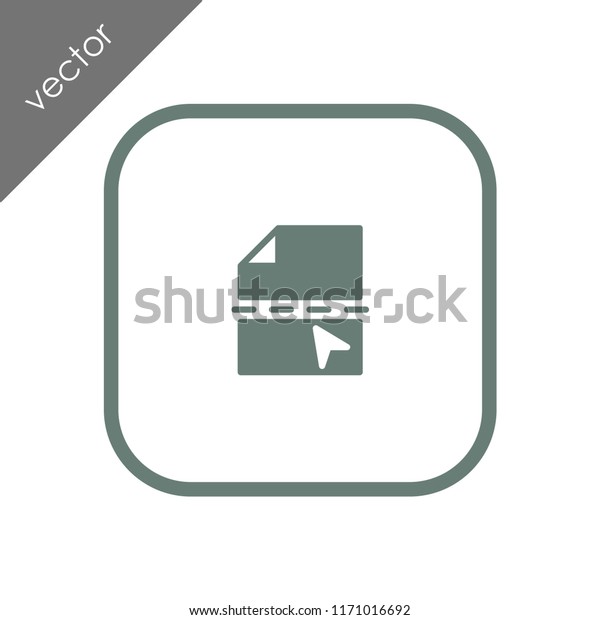 Page Break Symbol Icon Stock Vector (Royalty Free) 1171016692 ...