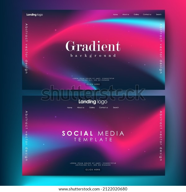 Page Design Templates Business Projects Shades Stock Vector (Royalty ...