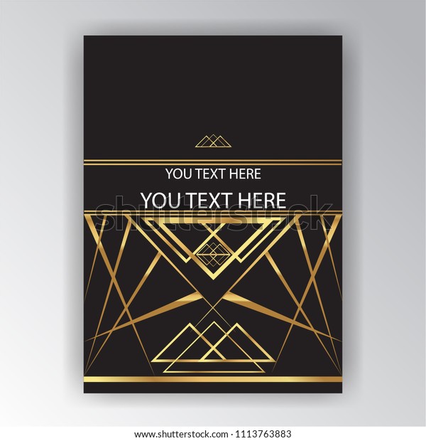 Page Design Vector Background Golden Black 스톡 벡터(로열티 프리) 1113763883 ...