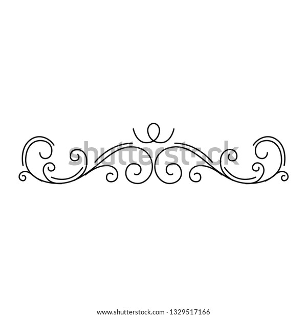 Page Divider Design Element Filigree Page Stock Vector (Royalty Free ...