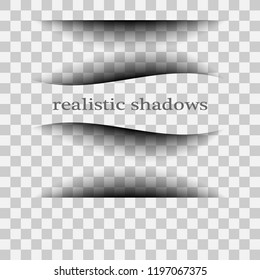 Page Divider Transparent Shadows Isolated Transparent Stock Vector ...