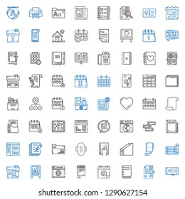 Page Icons Set Collection Page Diary Stock Vector (Royalty Free ...