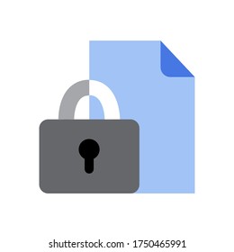 Page Locked Protection Web Page Protect Stock Vector (Royalty Free ...