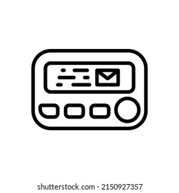Pager Vector Icon Means Communication 90s Stock Vector (Royalty Free ...