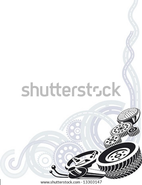 Pages Corner Design Created Motor Vehicle Stock Vector (Royalty Free ...