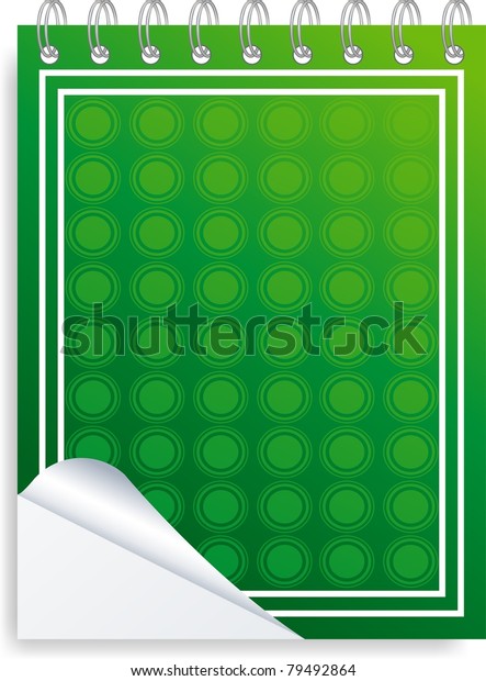 Pages Ruled Notebook Paper Page Curl Stock Vector (Royalty Free ...