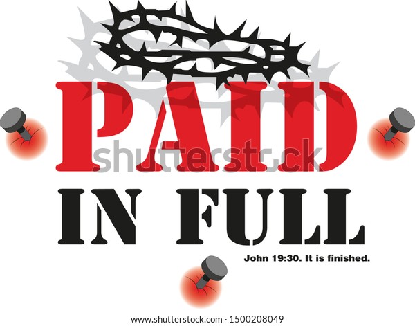 Paid Full Vector Design Stock Vector (Royalty Free) 1500208049