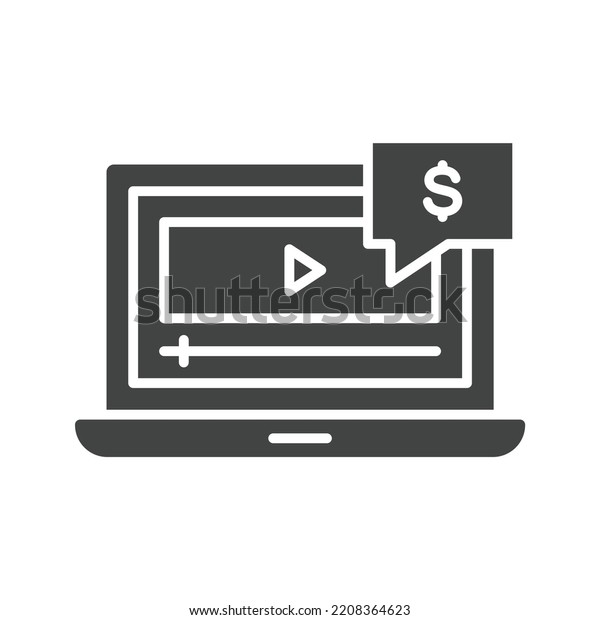Paid Media Icon Vector Image Can Stock Vector (Royalty Free) 2208364623 ...
