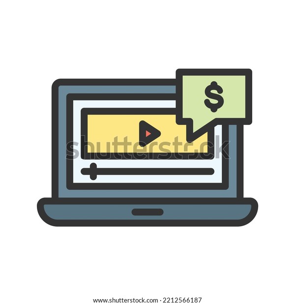 Paid Media Icon Vector Image Can Stock Vector (Royalty Free) 2212566187 ...