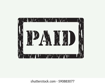 Paid Vector Icon Logo Stamp Stock Vector (Royalty Free) 590883077