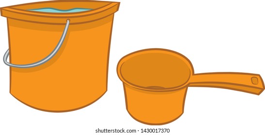 Pail Dipper Timba Tabo Philippines 库存矢量图（免版税）1430017370 | Shutterstock