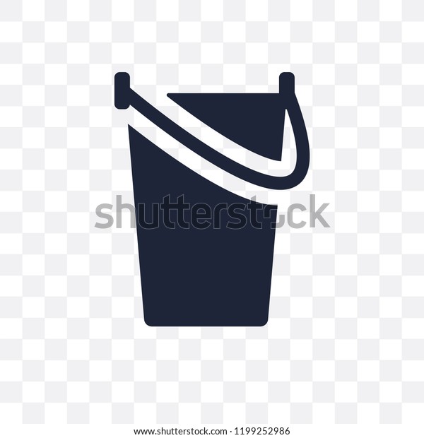 Pail Transparent Icon Pail Symbol Design Stock Vector (Royalty Free ...
