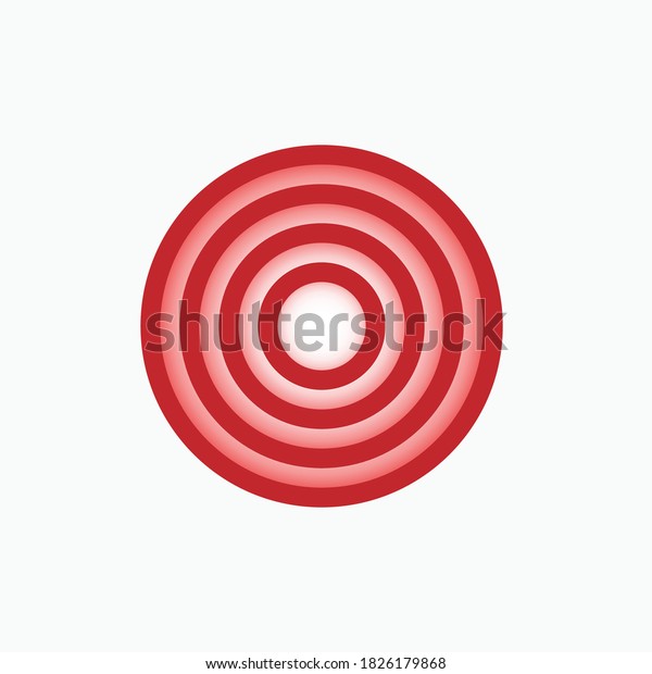 Pain Icon Epicentrum Symbol Vector Logo Stock Vector (Royalty Free ...