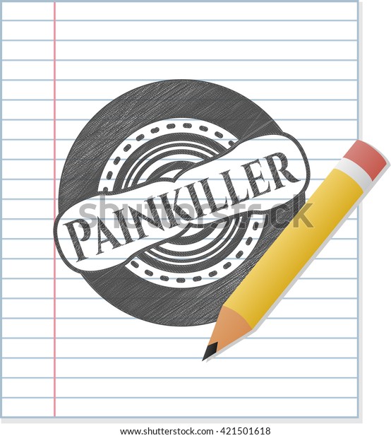 Painkiller Draw Pencil Effect Stock Vector (Royalty Free) 421501618 ...