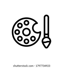 Paint Back School Icon Outline Vector Stock Vector (Royalty Free ...
