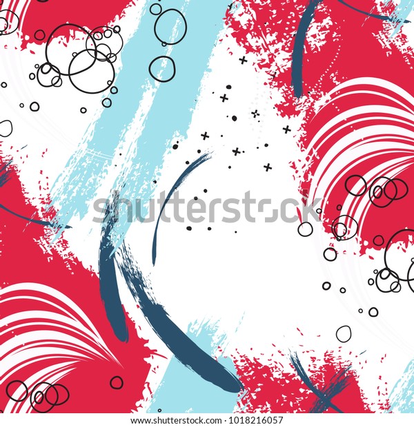 Paint Background Poster Stain Trendy Scrapbook Stock Vector (Royalty ...