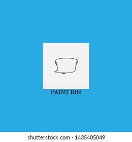 Paint Bin Icon Sign Signifier Vector Stock Vector (Royalty Free ...