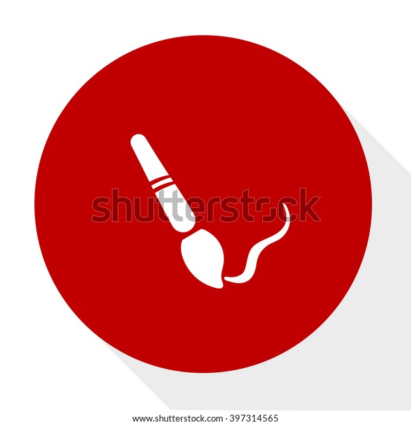 Paint Brush Button Stock Vector (Royalty Free) 397314565 | Shutterstock