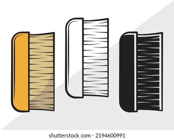 Paint Brush Svg Printable Vector Illustration Stock Vector (Royalty ...
