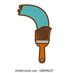 Paint Brush Tool Icon Image Vector Stock Vector (Royalty Free ...