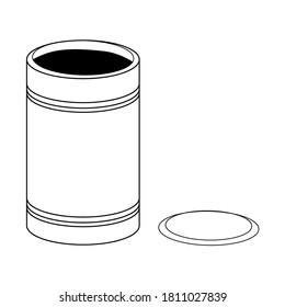 Paint Can Vector Line Icon Repair Stock Vector (Royalty Free ...
