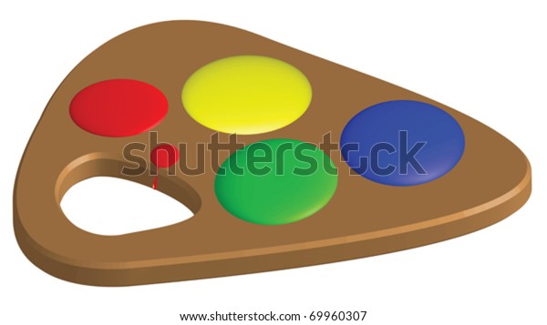 Paint Color Palette Abstract Vector Art Stock Vector (Royalty Free ...