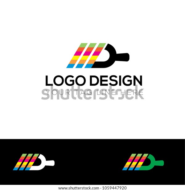 Paint Company Logo Design Template Vector Stock Vector (Royalty Free ...