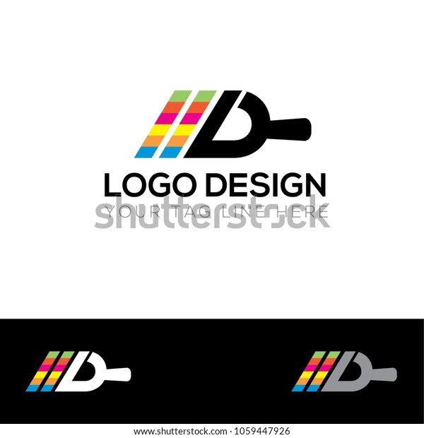 Paint Company Logo Design Template Vector Stock Vector (Royalty Free ...