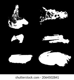 Paint Daubs Hand Drawn Brush Stroke Stock Vector (Royalty Free ...