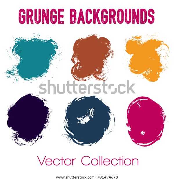 Paint Daubs Hand Drawn Brush Stroke 库存矢量图（免版税）701494678 | Shutterstock
